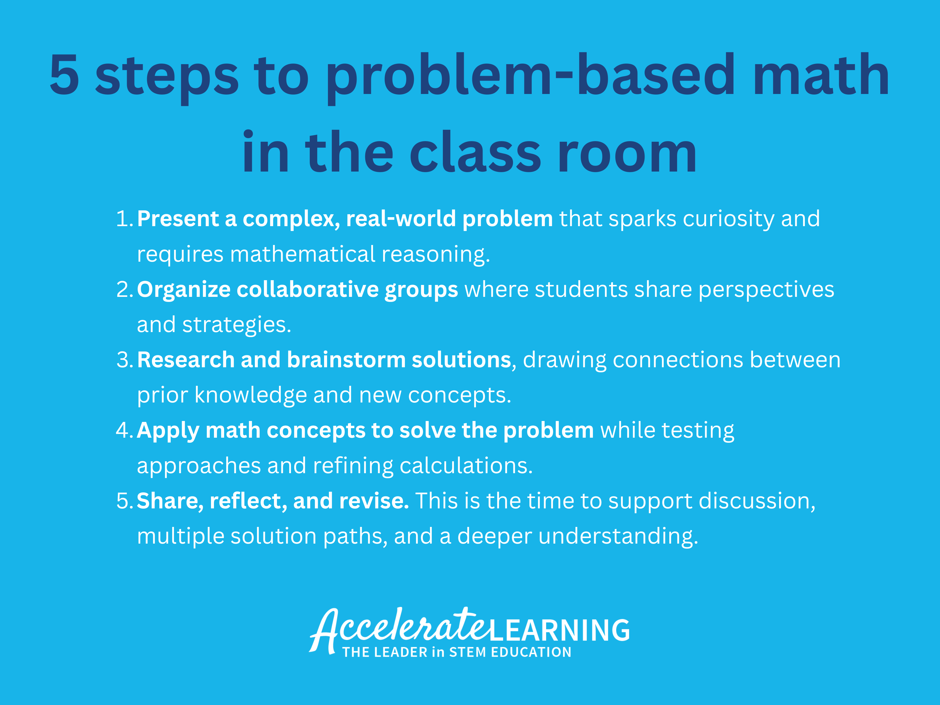 Problem Based Learning Math Guide: Steps and Examples